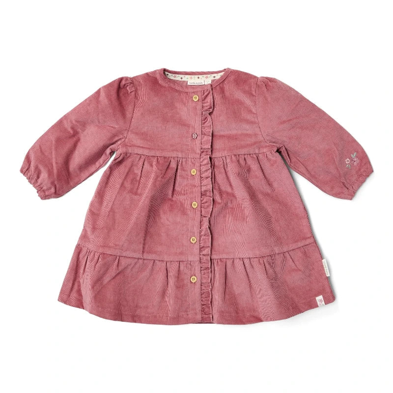 Little Dutch Abito in Velluto, rosa – maliekids-shop